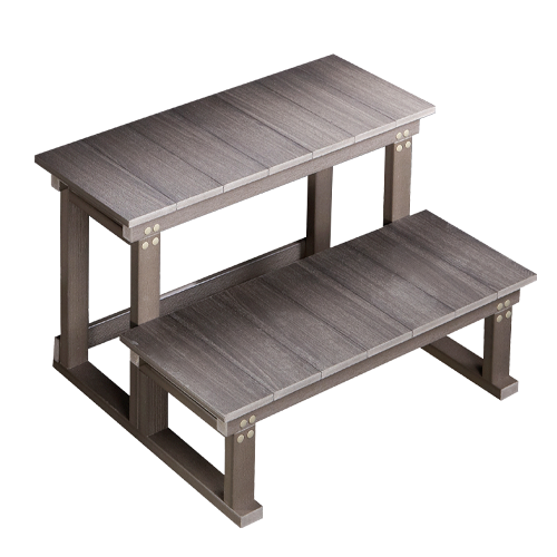 Stealth Spa Steps - Gray – Supreme Spa & Pool Online